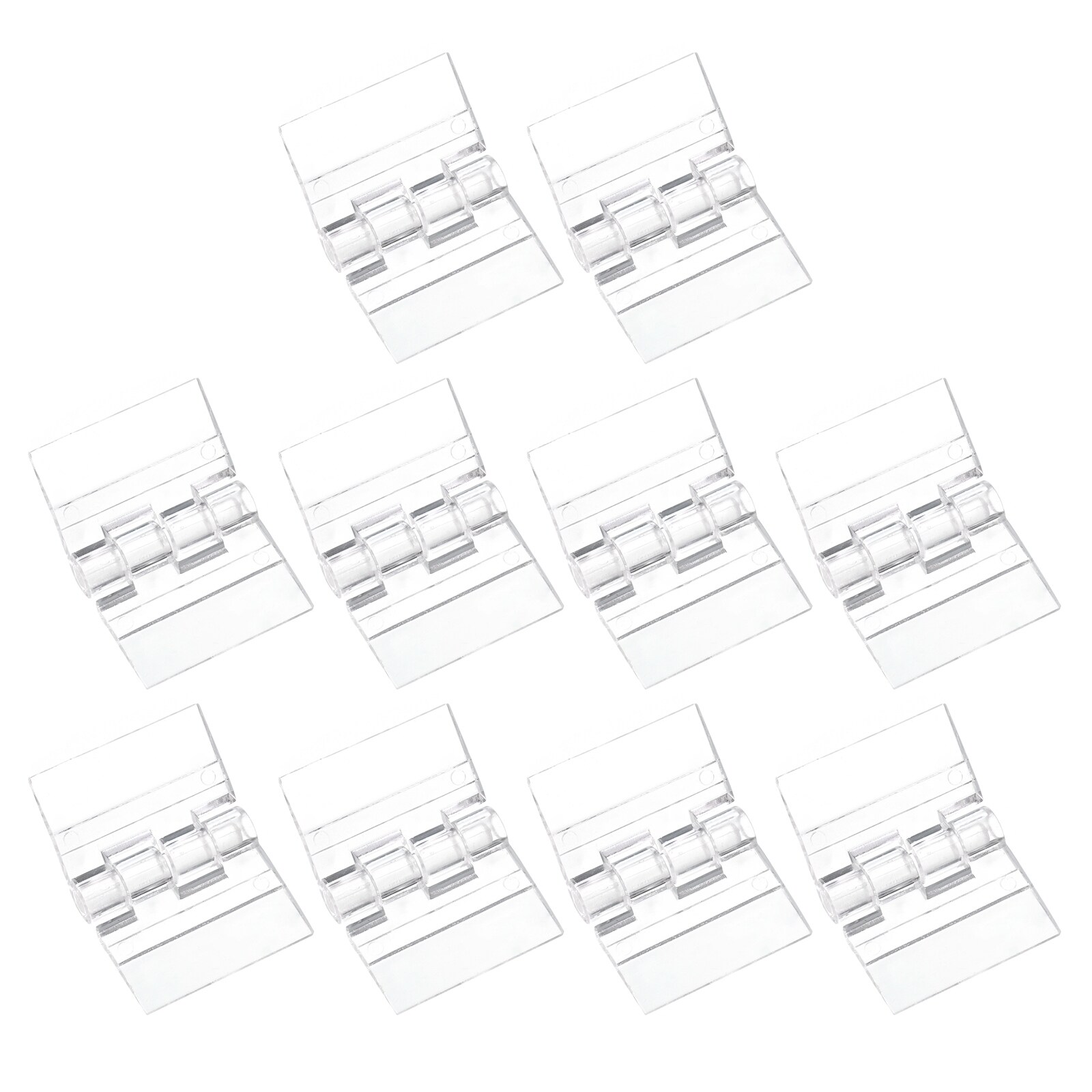 20Pcs 33x38mm Acrylic Hinges Clear Folding Hinge Transparent Hardware ...