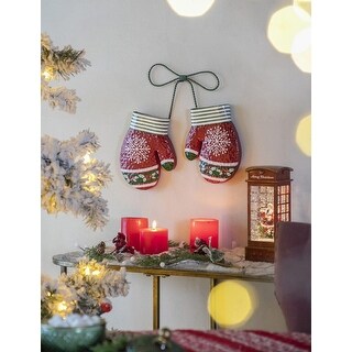 Seasonal Abode Pair of Mittens Wall Decor - Bed Bath & Beyond - 36832374