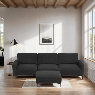 Freely Combinable Sofa L-shaped Sectional Sofa Couch Set with Ottoman ...