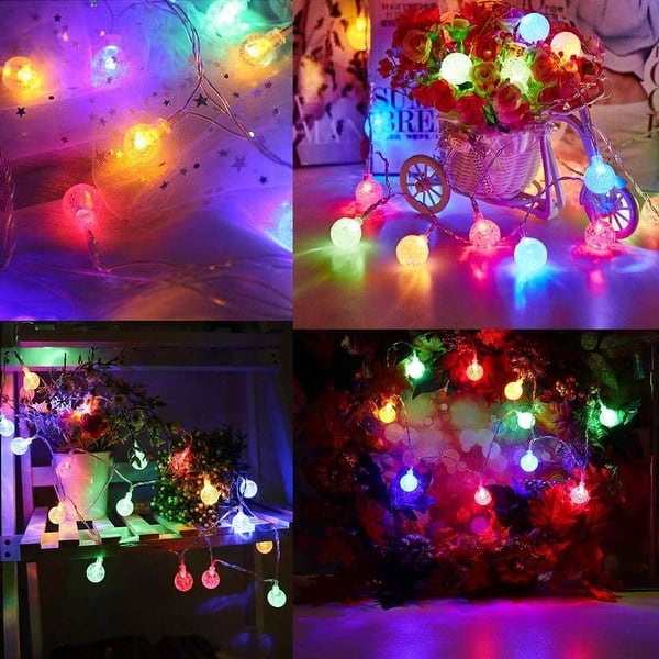 Color Changing Globe Lights USB Plug 16.4 ft 50 LEDs Remote Control ...