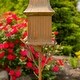 64.5" Tall Iron Birdhouse Stake "Ava" - 9.5" L x 8.25" W x 64.5" H ...