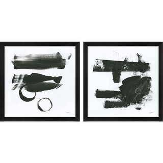 Mike Schick 'Gold and Black Element' Framed Art (Set of 2) - Bed Bath ...