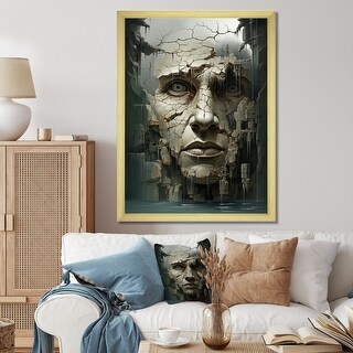 Designart "Surrealism Portrait Of The Forgotten Memories II" Surrealism ...