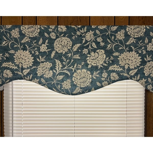 Brisia denim shaped valance - Bed Bath & Beyond - 40544770