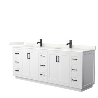 Miranda 84-inch Double Vanity, Quartz Top - Bed Bath & Beyond - 39583928