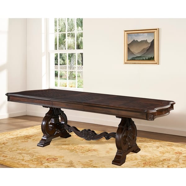 Steve Silver Richland 96 Inch Traditional Dining Table, Brown - Bed ...