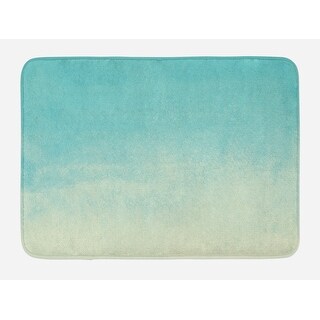 Ambesonne Mint Bath Mat Plush Bathroom Decor Mat with Non Slip Backing ...