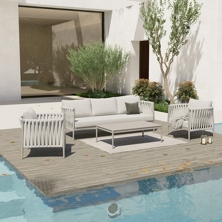 Kamari 4-Piece Deep Seating Set - Bed Bath & Beyond - 39995090