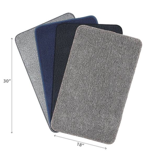 IH Casa Decor Nature Solid Tufted Floor Mat Asstd 18 X 30 - Set of 4 ...