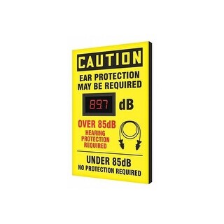 Condor Sound Level Decibel Meter Sign,20"x12" 444A65 - 1 Each - Bed ...