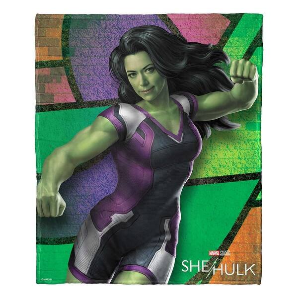 Marvel's She Hulk Strong As She Silk Touch Throw Blanket - Bed Bath ...