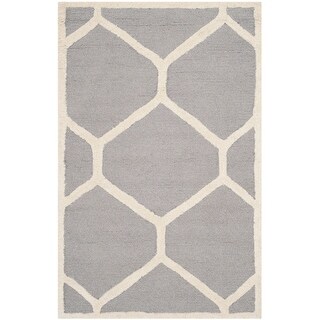 SAFAVIEH Handmade Trace Modern & Contemporary Geometric Wool Rug - On ...