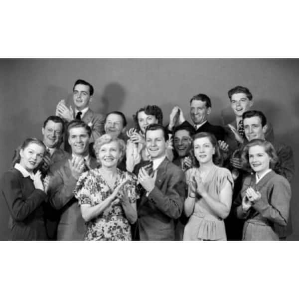 Group Portrait Of People Clapping Hands Poster Print Item ...