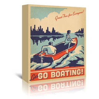 Lake Go Boating by Anderson Design Group Wrapped Canvas - Americanflat ...
