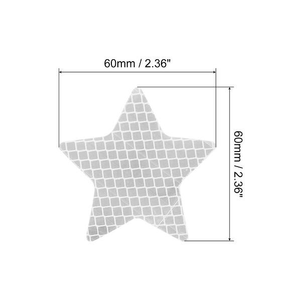 Reflective Stickers, 20 Pack 2.36 x 2.36 Inch Warning Star Reflector ...