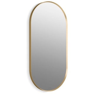 Kohler Essential 40-1/16" x 20-1/16" Oval Flat Framed Wall Mounted ...