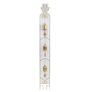 67" Metal Garden Bell Stake with Antique Finish, Bronze - Bed Bath ...
