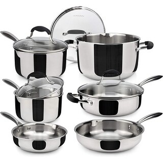 18/10 Stainless Steel Cookware Set, Premium Pots and Pans Set, Kitchen ...