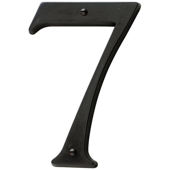 Baldwin Solid Brass Residential House Number 7 - Overstock - 17671630