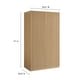 Vidalia Slatted 2-Door Oak Wooden Wardrobe Armoire - Bed Bath & Beyond ...