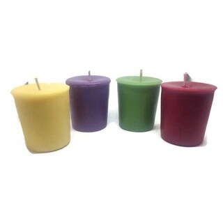 Pack of 24 Multicolor Handmade Votive Candles - Bed Bath & Beyond ...