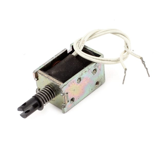 DC 24V 0.48A 5mm 450g Open Coil Form Pull Type Solenoid Electromagnet ...