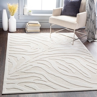 Livabliss Aibee Indoor/ Outdoor Zebra Stripe Area Rug - Bed Bath ...