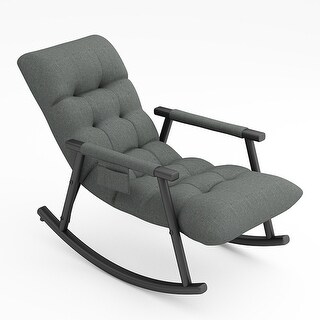 Cloth Rocking Lunch Break Sofa Rocking Chair Modern Balcony Lounge ...
