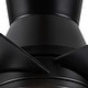 52" Black Lowe Profile Ceiling Fan with Light, Remote Control - Bed ...