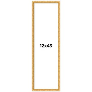 12x43 Frame Gold Real Wood Picture Frame Width 1 inches | Interior ...