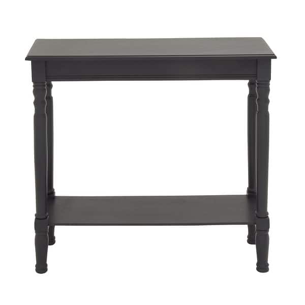 traditional console table black