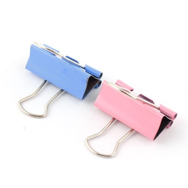 School Office Metal Document Test Paper Blinder Clip Assorted Color ...