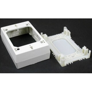 Wiremold NMW3 Single Gang Raceway Deep Switch/Outlet Box, Plastic ...