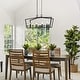 Tarake Modern Farmhouse Island Chandelier 8-light/ 1-light Black Candle ...