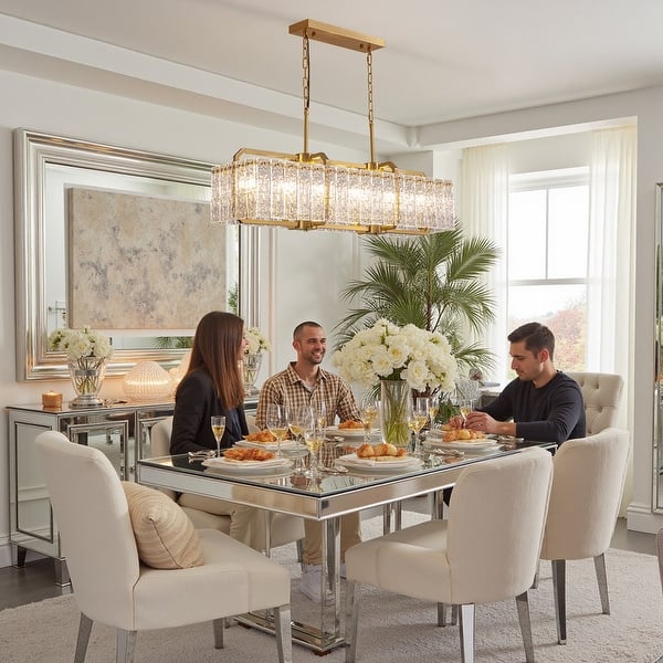rectangular chandeliers dining room