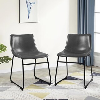 18inch Bar Stools Set of 2,Counter Height Bar Stools,PU Leather ...