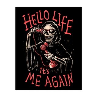 Death Call Drawing Skull Art Print/Poster - Bed Bath & Beyond - 34874134