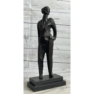 Abstract Surreal Nondescript Female Figure Bronze Statue Sculpture ...