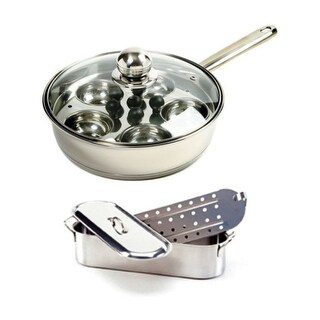 Norpro The Poacher with The Most-er: Egg Poacher & Fish Poacher Bundle ...