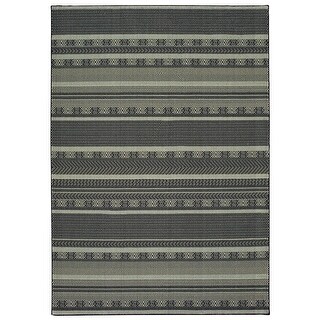 Rectangle Luna Geometric/Stripe, Casual Rug - Bed Bath & Beyond - 32403188