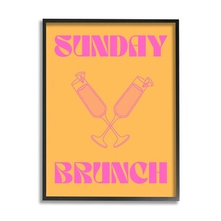 Stupell Sunday Brunch Mimosas Frame Wall Art design by House of Lulu ...