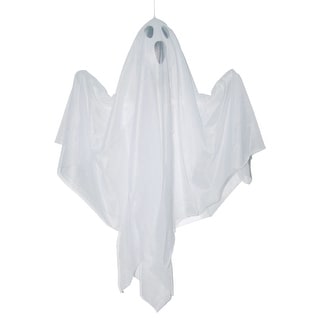 18" White and Gray Hanging Spooky Ghost Halloween Prop - Bed Bath ...