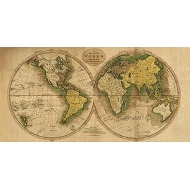 World Map by Matthew Carey Maps Art Print - Bed Bath & Beyond - 12214546