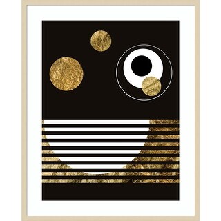 Spacey II by Regina Morre Wood Framed Wall Art Print - Svelte Natural ...