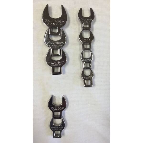 NAPA 9 Pc Metric Crows Foot Set - Made in the USA - FAST N' - Bed Bath ...