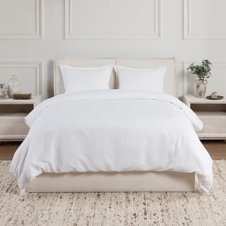 Villa by Classic Home Arcadia 3-Piece Linen Blend Duvet Set - Bed Bath ...