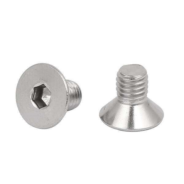M5x8mm 316 Stainless Steel Countersunk Flat Head Hex Socket Cap Screw ...
