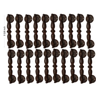 20 Large Cast Iron Pulls 9 3/8 Inch Early Americana Country - Bed Bath ...