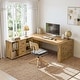 63" L Shaped Desk with Storage, Executive Office Desk - Bed Bath ...