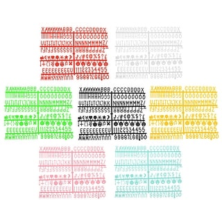Felt Letter Board Letters Numbers Symbols 3/4 Inch 7Pcs Alphabet ...